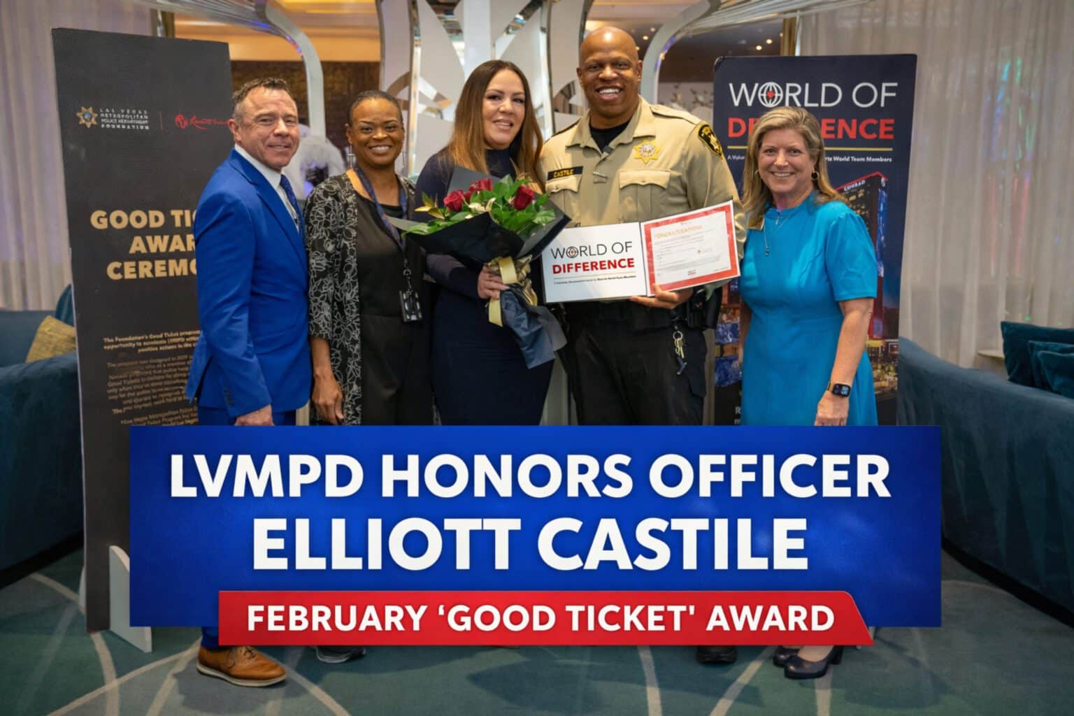 LVMPD Good Ticket Honors Officer Elliott Castile
